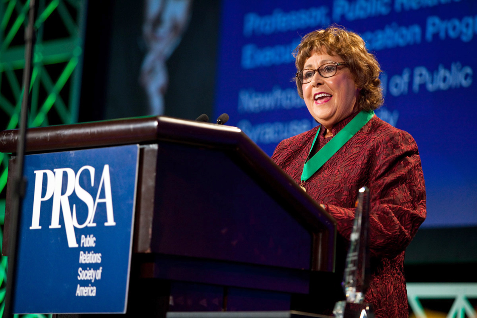 » Professor Emerita Maria Russell honored with PRSA Gold Anvil Award
